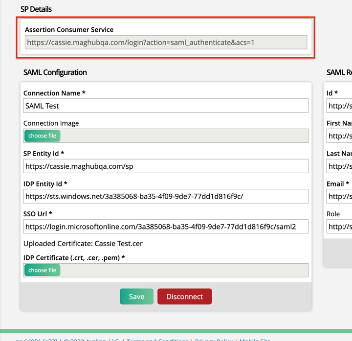 SAML Authentication