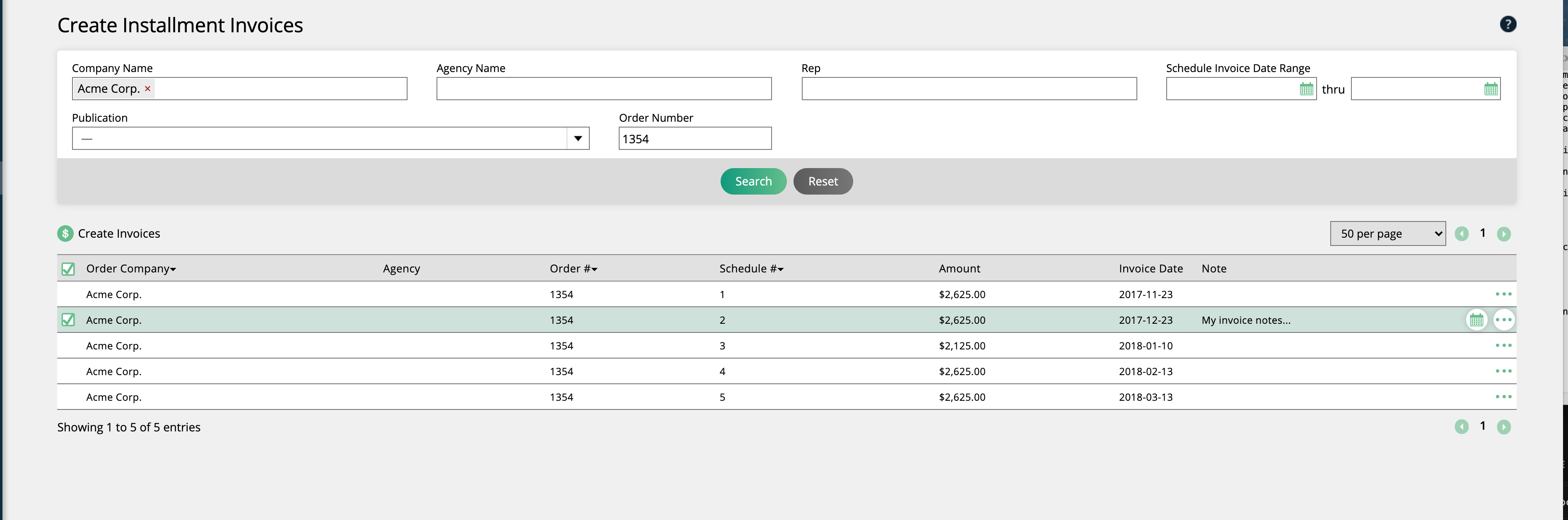 Create Free-form Installments