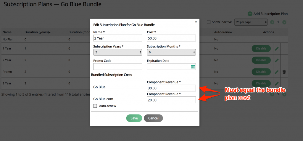 Creating and Managing Bundle Subscriptions