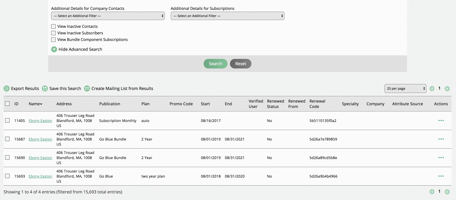 Creating and Managing Bundle Subscriptions