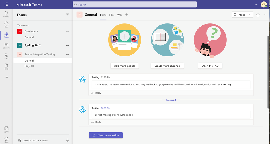 Microsoft Teams Integration