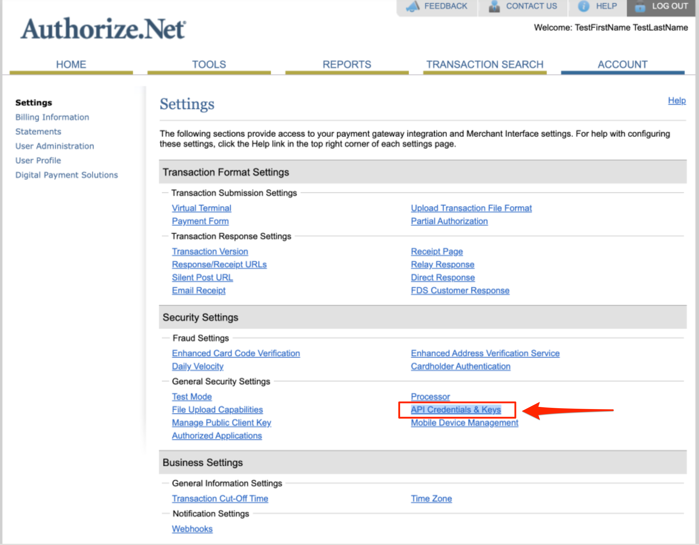 Set up your Authorize.net Account