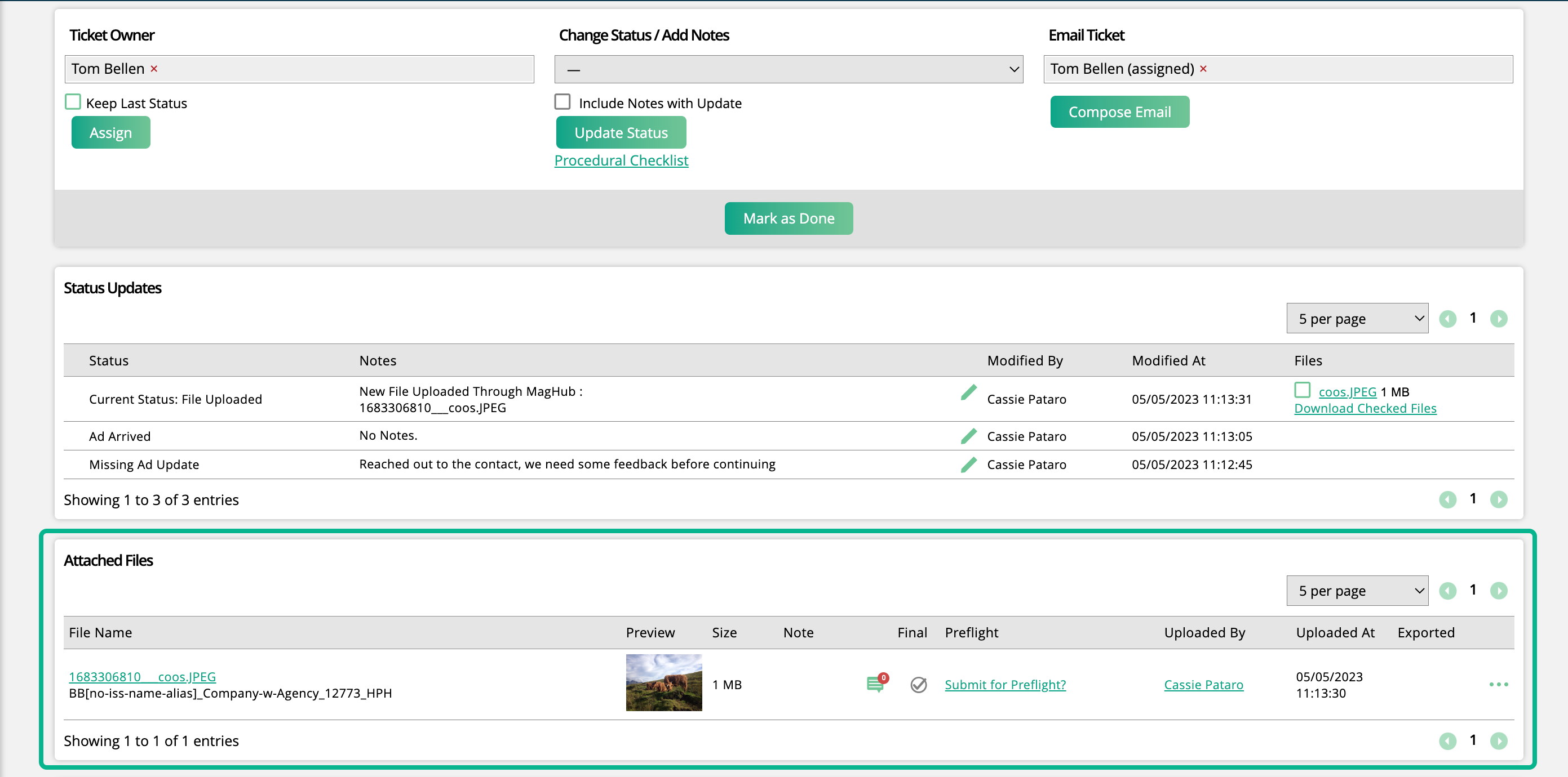 Managing Your Product Tickets