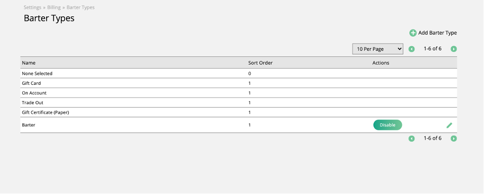 Managing Barter Payments