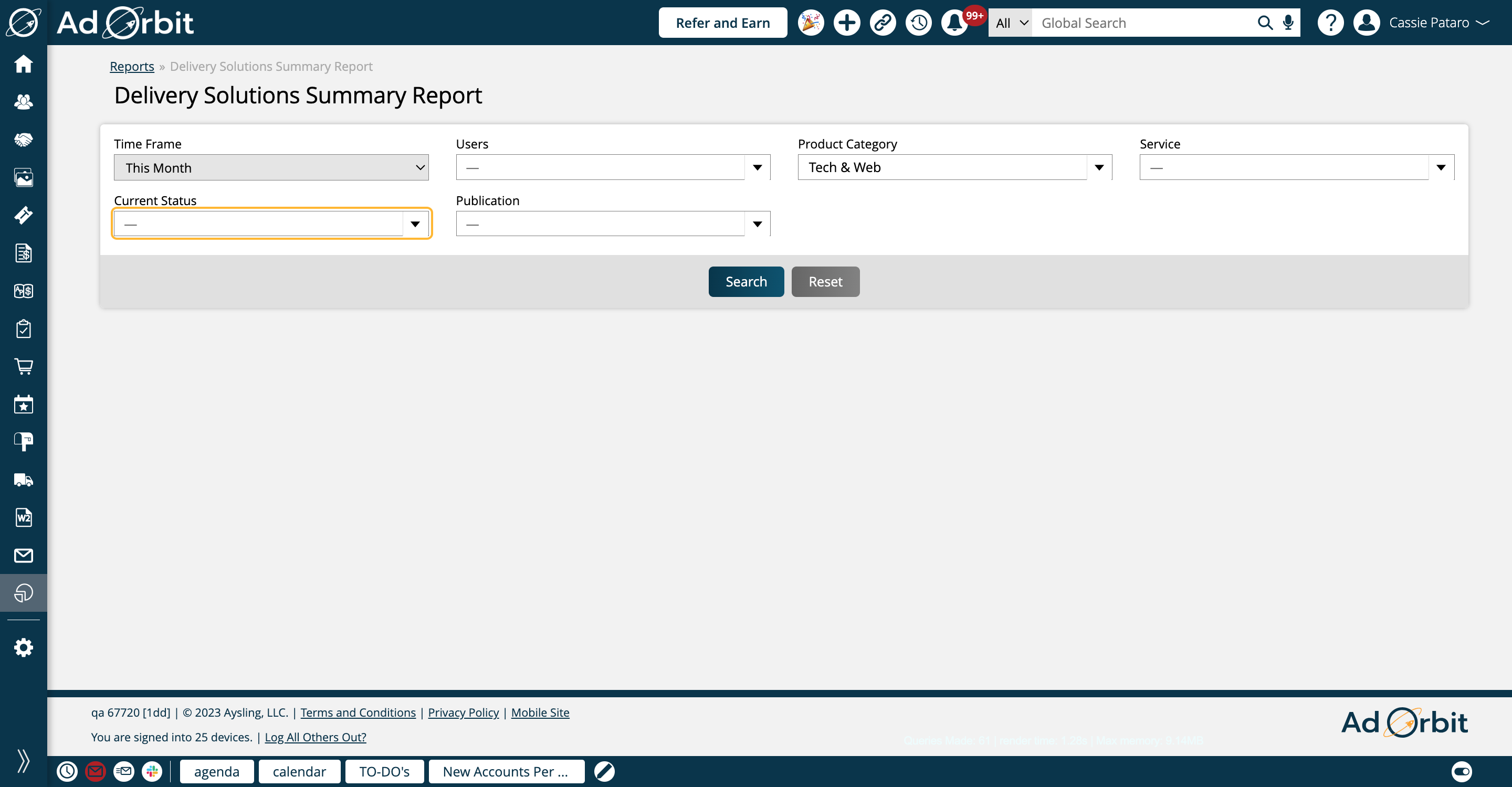 Delivery Solutions Summary Report