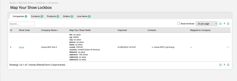 Map Your Show Lockbox