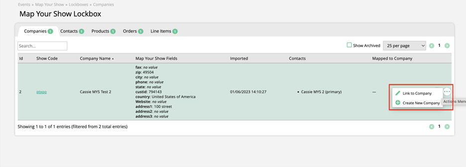 Map Your Show Lockbox