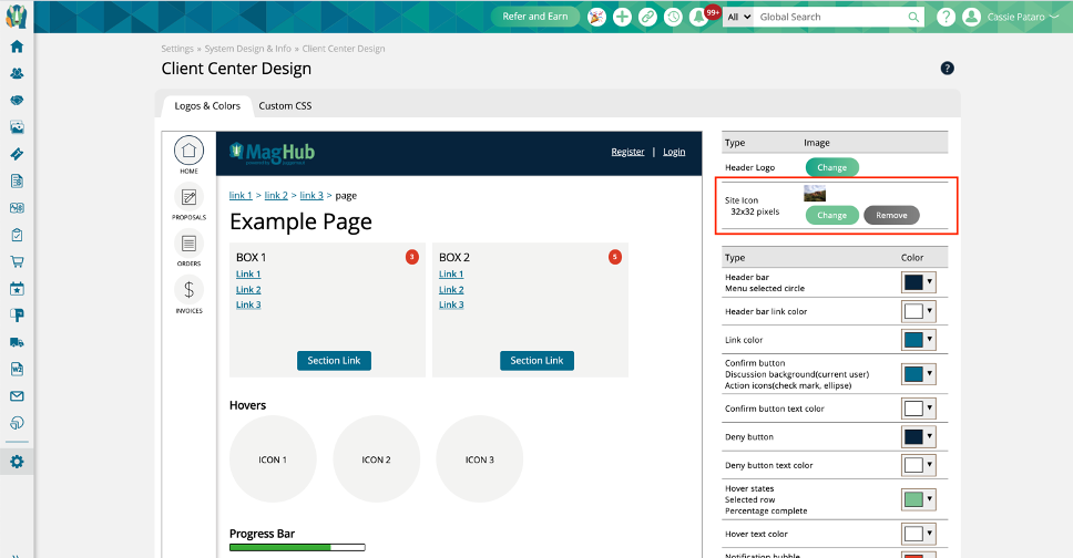 Custom Portal Design