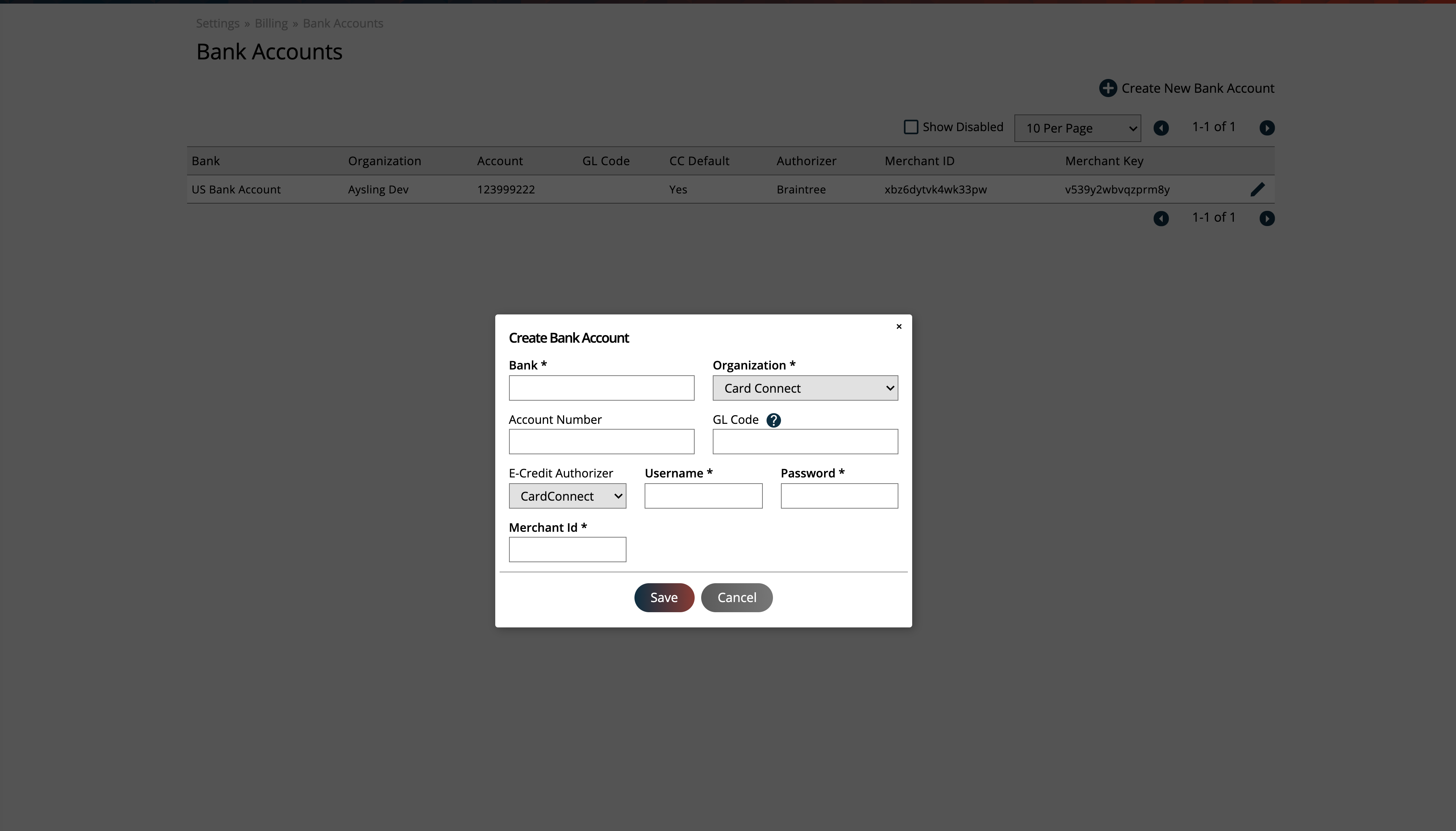 Set up Card Connect Account
