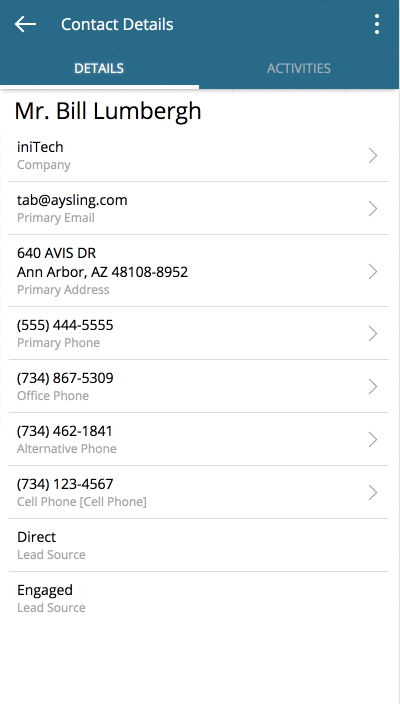 Activity and Opportunity Tracking