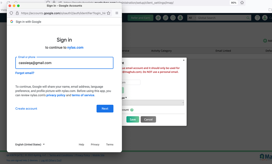 Nylas - IMAP Replacement