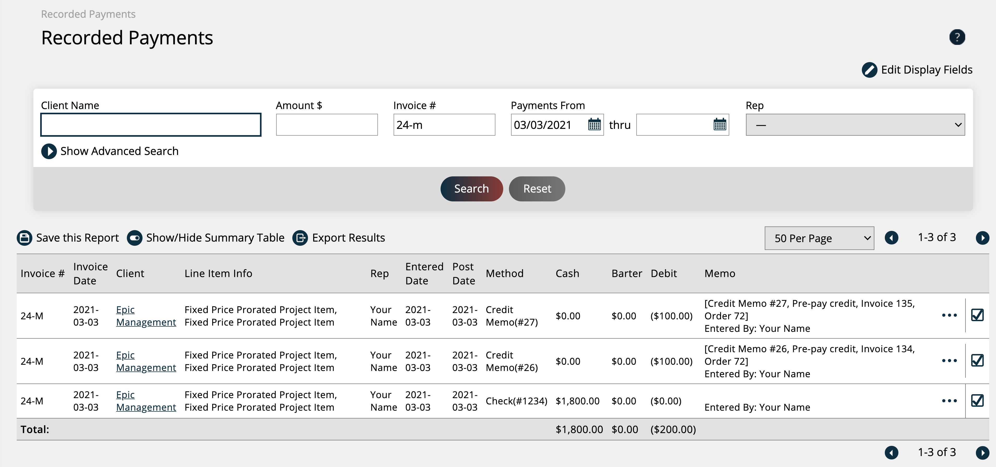 Setting Up a Pre-pay Discount on an Order