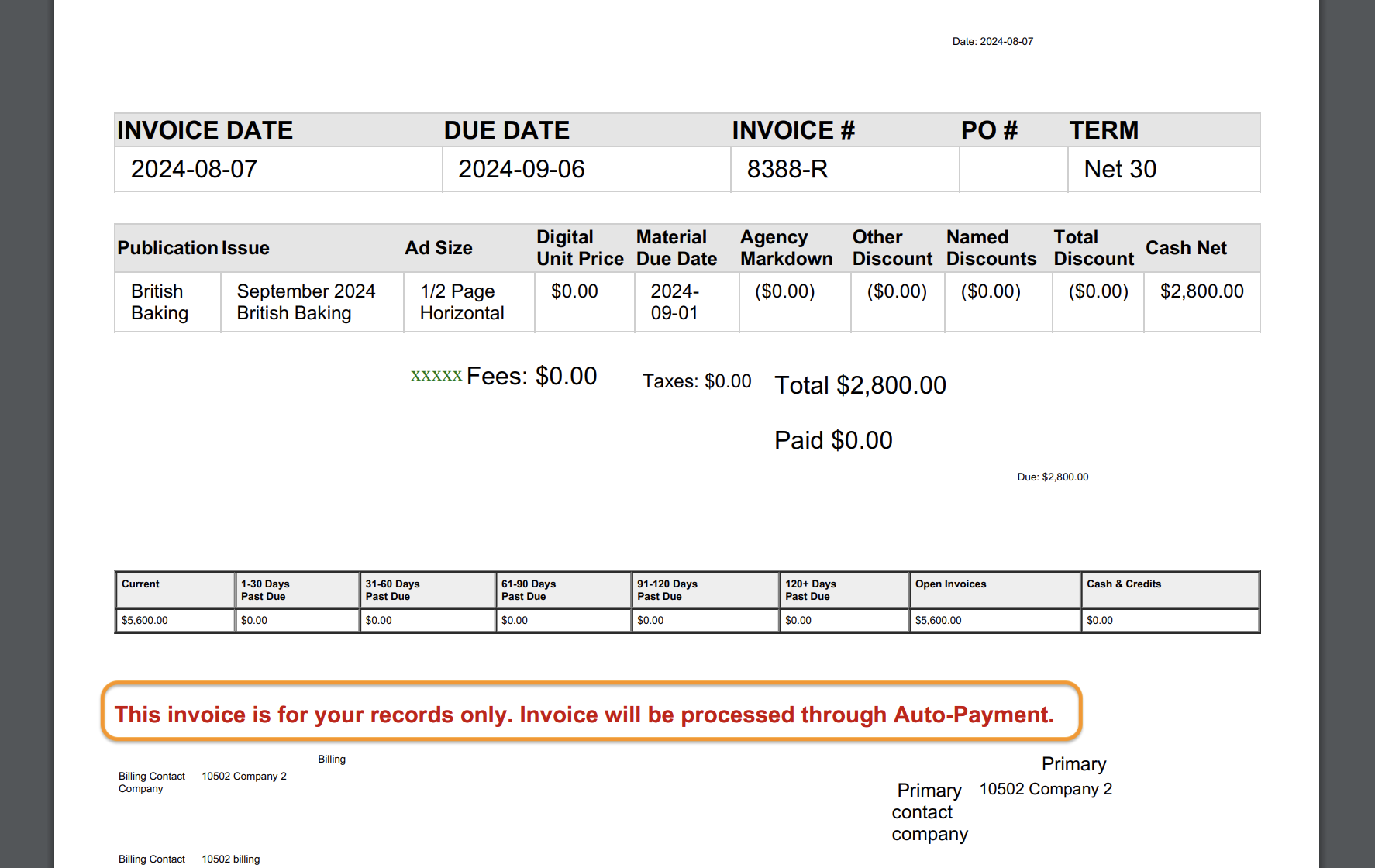 Set up Automatic Payments