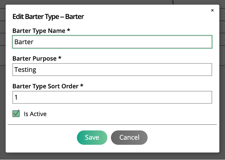 Managing Barter Payments