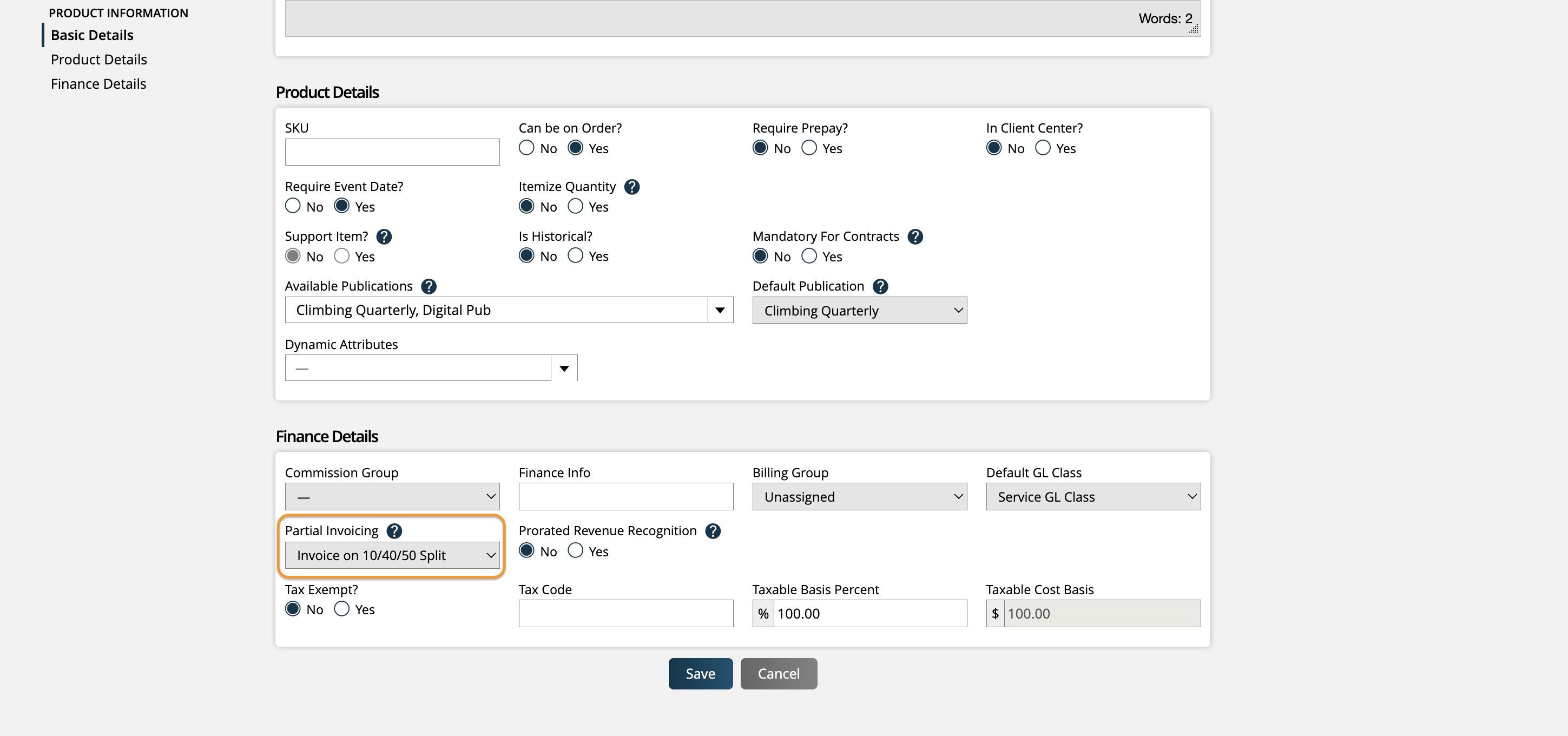 Creating Partial Invoices for Services