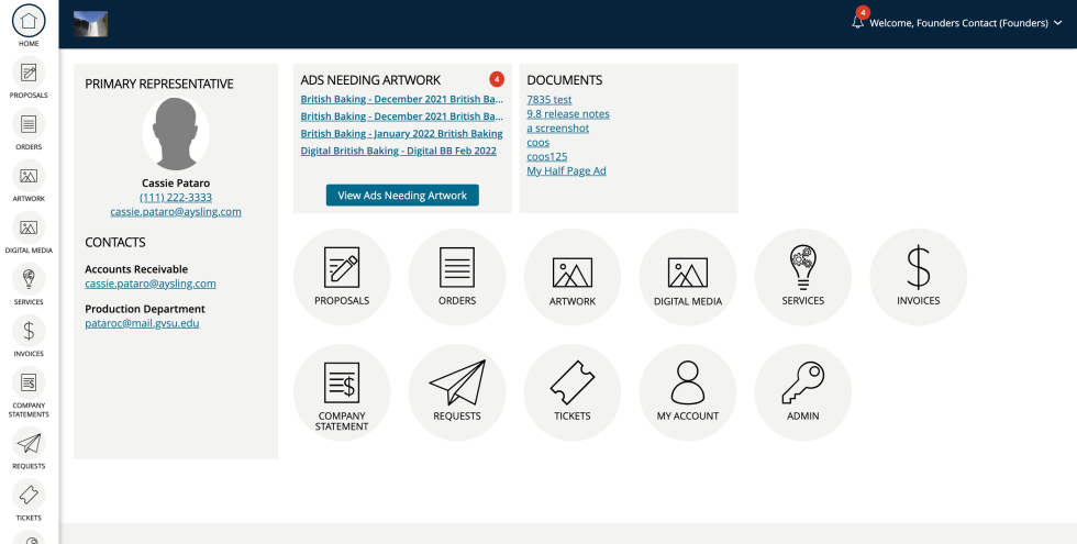 Client and Vendor Portals | Ad Orbit